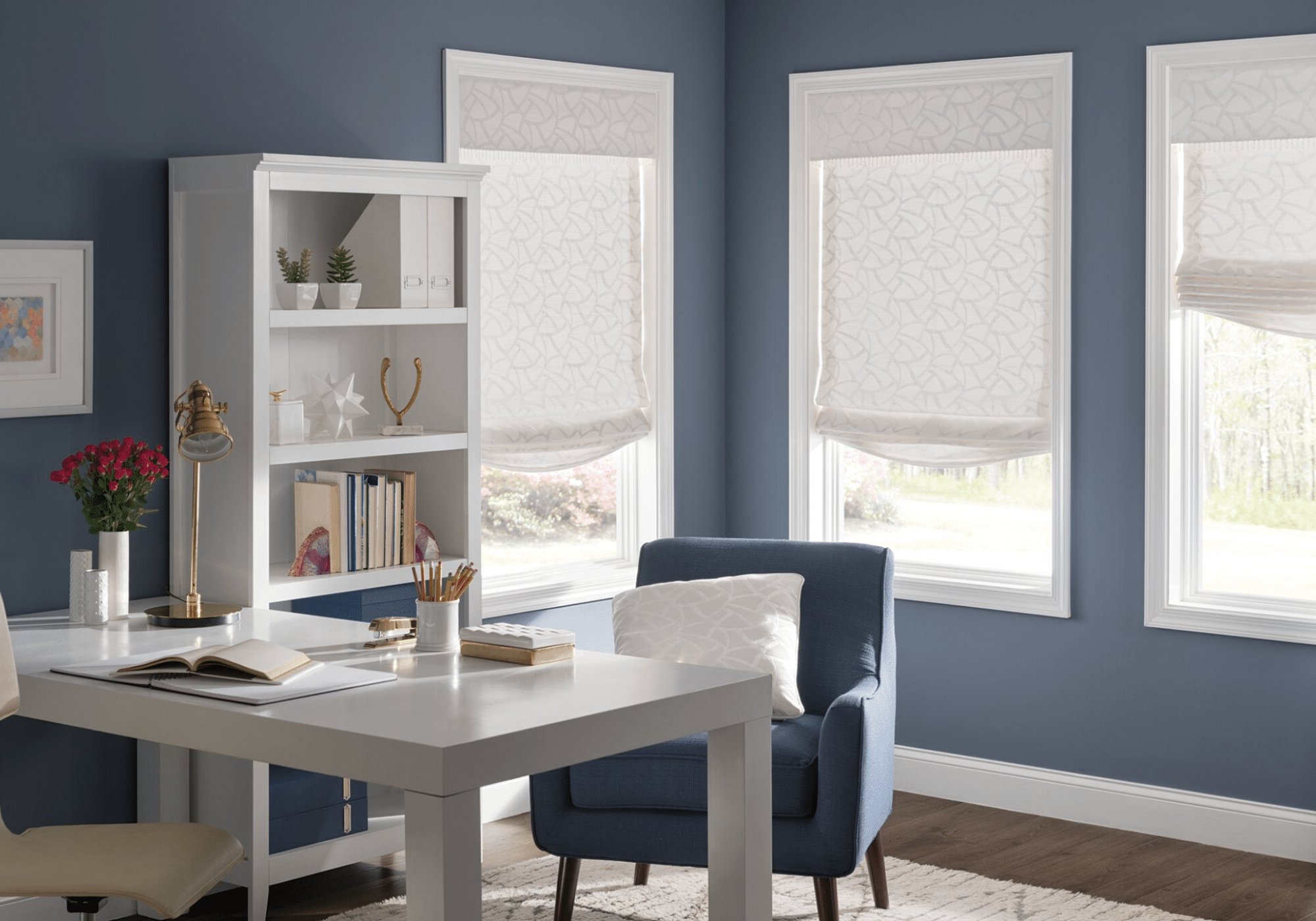 Designer Roman Shades | Relaxed and Classic | Acadia Shutters