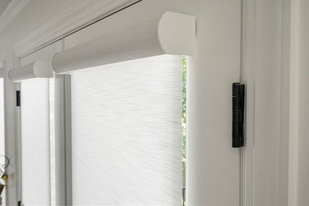 Why Roller Shades Are A Great Option For Covering Doors - Acadia Shutters