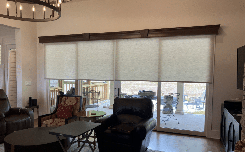 The Best Window Treatment Options for Sliding Glass Doors - Acadia Shutters