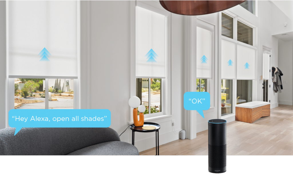 Controlling Your Shades With Just Your Voice - Acadia Shutters